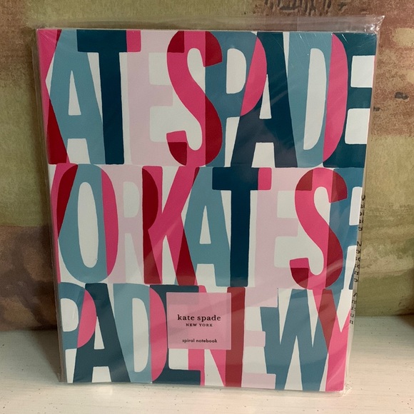 kate spade | Office | Kate Spade Layered Logo Concealed Spiral Notebook ...